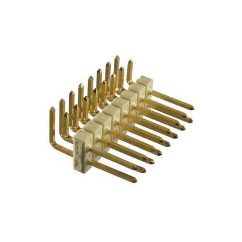 16-Pin Dual-Row Right Angle Berg Connector - $0.30
