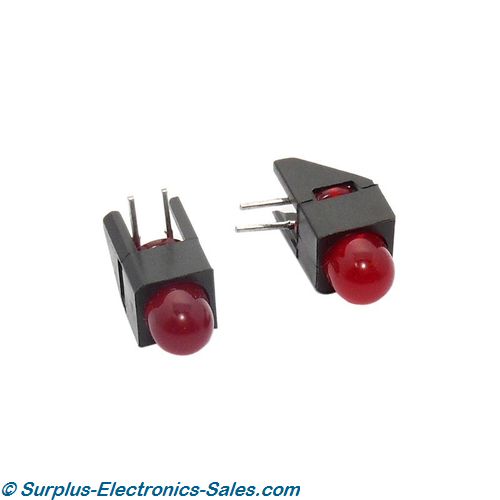 Right Angle PCB Mount with 5mm Red LED - $0.12